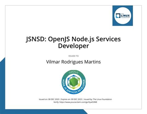 Vilmar Rodrigues Martins On Linkedin Jsnsd Nodejs