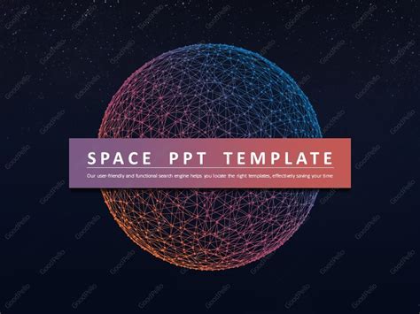 우주 테마 피피티 템플릿 Goodpello