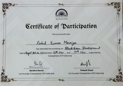 Rahul Kumar Mouriya On Linkedin Blockchainworkshop Hackathon Learning Crewspherelcp