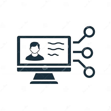 Digital Identity Icon Simple Creative Element Filled Monochrome Digital Identity Icon For