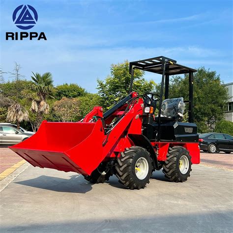 Articulated Mini Loader 1 Ton Loading Capacity Mini Wheel Loader And
