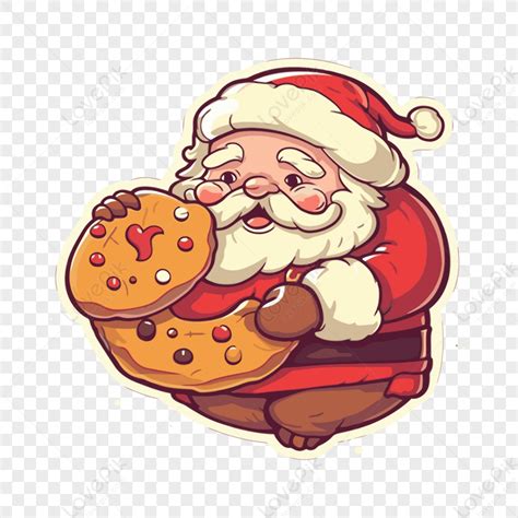 쿠키 클립 아트와 산타 클로스 벡터상표 Png 일러스트 무료 다운로드 Lovepik