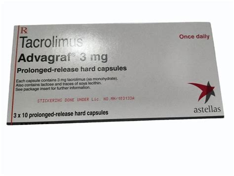 3mg Advagraf Tacrolimus Capsule At Best Price In Bengaluru By Sri