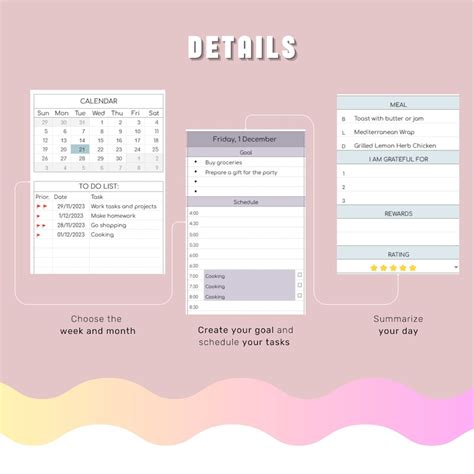 Weekly Planner Excel Template Daily Task Schedule To Do List Excel Template For Weekly Planning