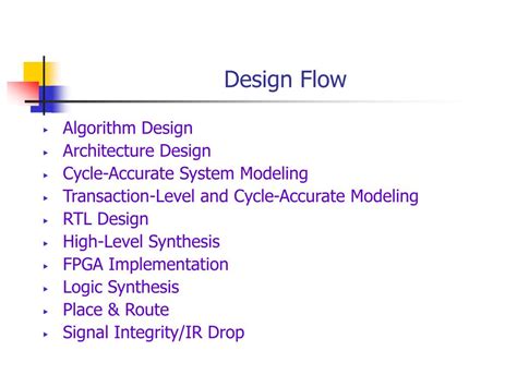 PPT An Introduction To Electronic System Level Design PowerPoint Presentation ID 5672989