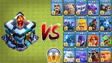 Max Giga Inferno Vs All Troops Max Th13 Vs All Troops Clash Of Clans