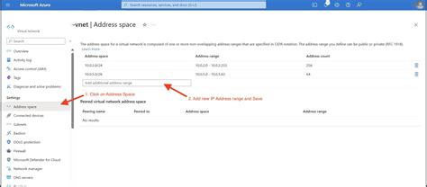 Azure Virtual Network Warns About Address Overlap With Itself Stack Overflow