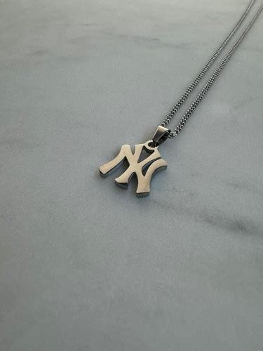 Ny Yankees Necklace New York Pendant Mlb Baseball Chain 20