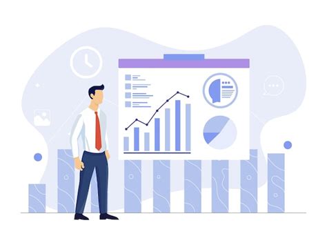 Premium Vector Flat Illustration Of People Doing Business Data