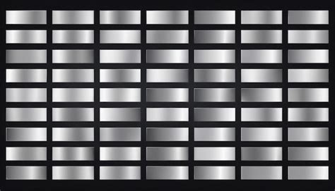 Highgloss Silver Bars In A Repeating Grid Sleek And Polished Metallic