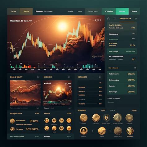 Premium Photo Web Dashboard Commodity Trading Dashboard With