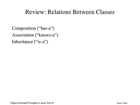 Ppt Object Oriented Principles In Java Part Iii Powerpoint Presentation Id560507