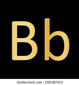 Alphabet B Illustration Capital Small Letter Stock Illustration