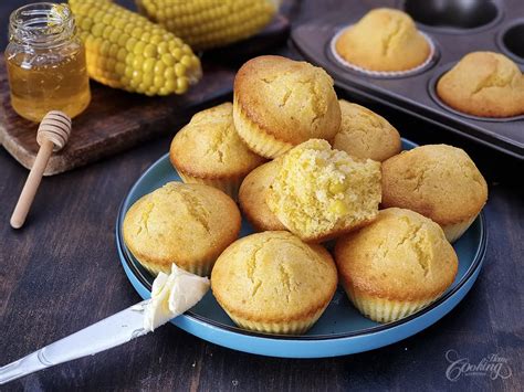 Easy Cornbread Muffins With Honey Butter Made In Minutes Home Cooking Adventure