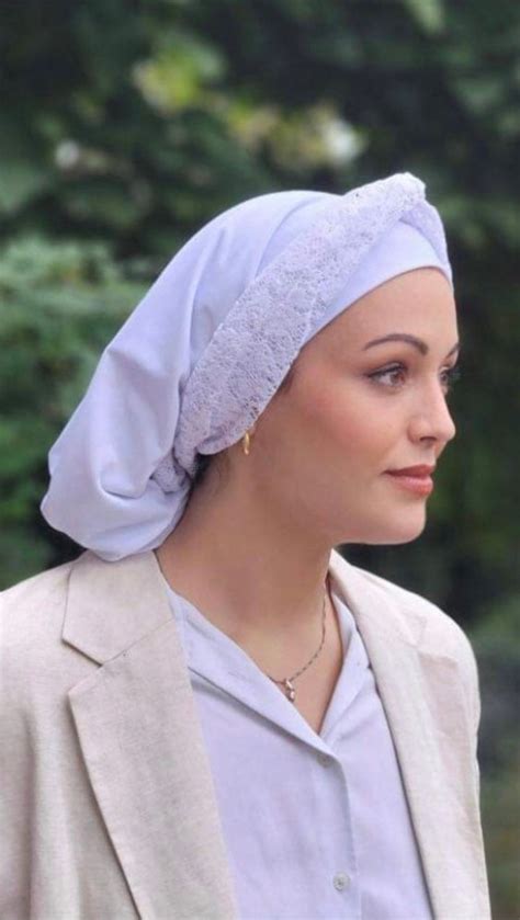 White Head Scarf Snood Hijab Tichel For Jewish Muslim And Christian