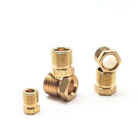 Oil Pipe Joint Copper Joint Pa 4 6 Ferrule Joint Meson Joint Pressure Cap Oil Pipe Joint 4mm