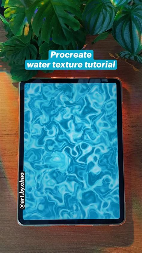 Procreate Water Texture Tutorial Digital Art Tutorial Procreate Ipad Tutorials Ipad Tutorials