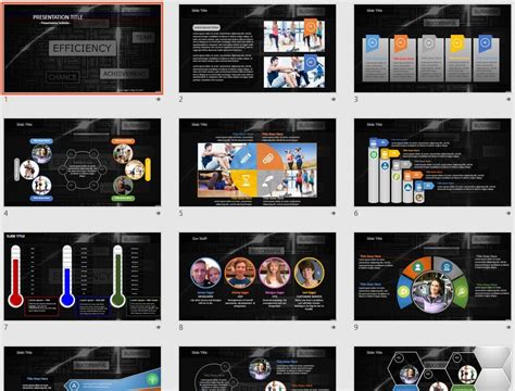 Efficiency PowerPoint By SageFox Powerpoint Free Powerpoint Templates Powerpoint