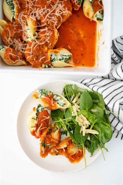 Easy Spinach Stuffed Shells 10 Brooklyn Active Mama