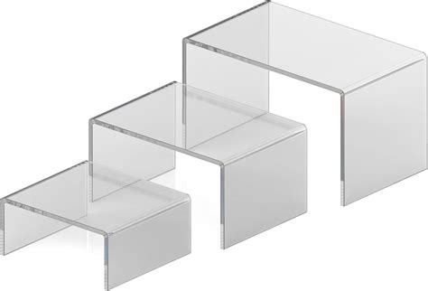Acrylic Display Risers Shelves 3 4 5 Small Plastic