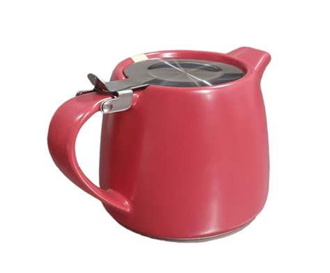 Stack Teapot Red Coffee And Tea Lovers