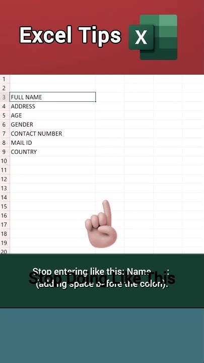 Excel Tips And Tricks 😲 Excel Shorts Exceltips Exceltutorial