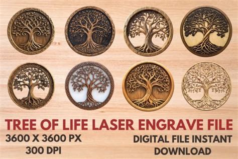 Tree Of Life Laser Engrave File Graphic By SVG24 Creative Fabrica