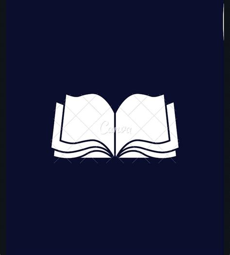 Book Reading App Icon In Dark Blue
