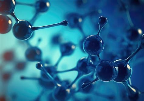 Premium Ai Image 3d Molecule Background With Connected Spherical Particles Atoms Vector