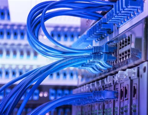 Network Switch And Ethernet Cables Stock Photo Image Of Computer Equipment 74893634