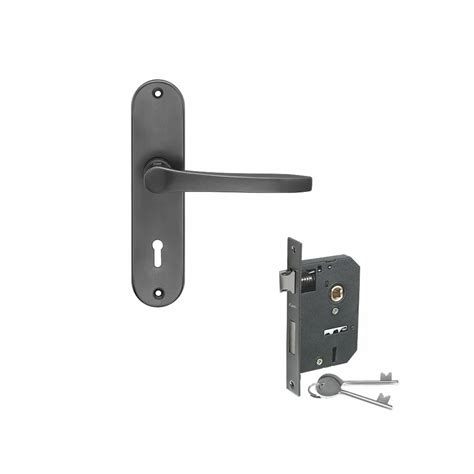 Black Matt Stainless Steel Lever Handles With Plate And Lever Key Lock Levers At Best Price In Rajkot