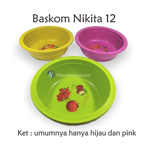 Jual 6 Pcs Baskom Nikita 12 Baskom Plastik Baskom Dapur Baskom Berkat Shopee Indonesia
