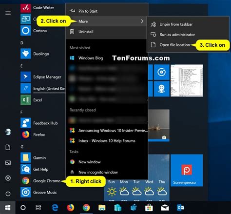 Rename Items In All Apps In Windows Start Menu Tutorials