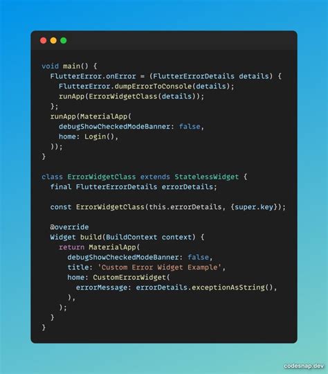 Mahesh Satre On Linkedin Flutter Userexperience Errorhandling