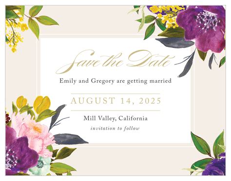Regal Arrangement Save The Date Magnets By Basic Invite