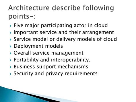 Cloud Computing Architecture Ppt