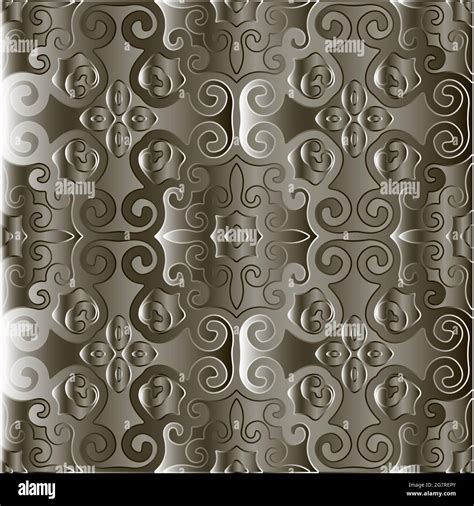 Steel Metallic Gradient With A Repeating Pattern Abstract Metallic Background Stock Vector