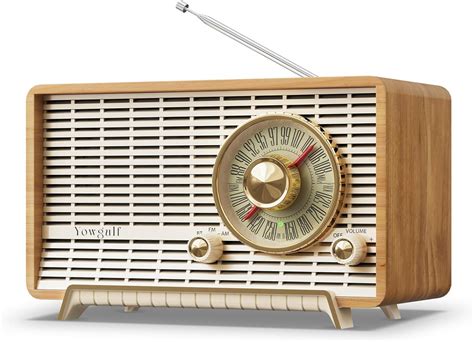 Yowgulf Am Fm Radio Classic Retro Wood Table Radio