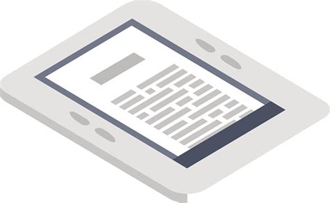 제품의 등각투영 Ebook 아이콘크기 벡터 삽화 평편 디자인식 3차원 형태에 대한 스톡 벡터 아트 및 기타 이미지 3차원 형태 개념 개념과 주제 Istock