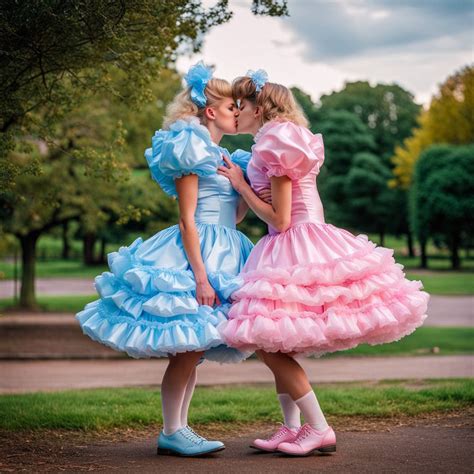 Two Pretty Sissy Girls Kissing By Daisyjane1122 On Deviantart