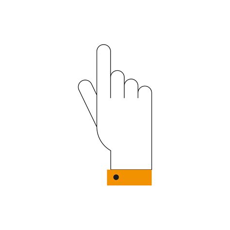 Cursor Hand Icon Vector Design 2733884 Vector Art At Vecteezy