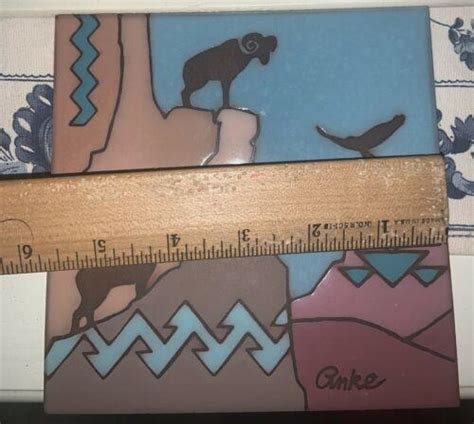 Anke Van Dun Handglazed Tile 6x6 Free Shipping 3917418345