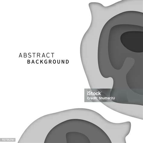 종이 아트 배경 레이어를 추상화 합니다 흑백 모노톤 컬러 배경 화면입니다 디지털 공예 개념입니다 벡터 일러스트 레이 션 0명에 대한 스톡 벡터 아트 및 기타 이미지 Istock