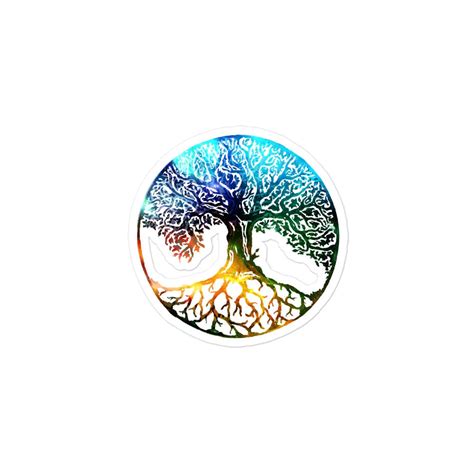 Sacred Geometry Tree Of Life Sticker Etsy