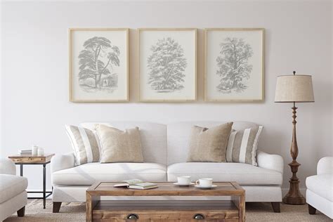 Tree Sketch Prints Tree Print Tree Botanical Art Plant Etsy