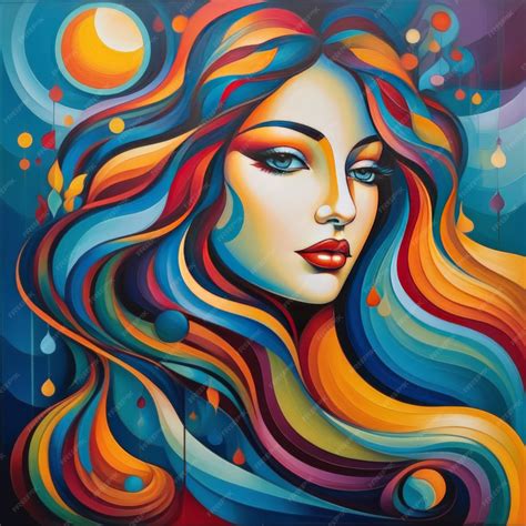 Premium Vector Beautiful Girl With Long Hairbeautiful Girl With Long Hair