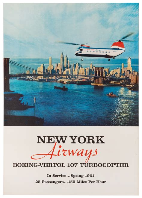 Lot Detail New York New York Airways Boeing Vertol 107 Turbocopter