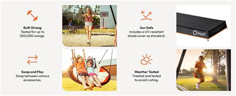 Vuly 360 Pro Max Medium 2 Bay Backyard Metal Swing Set