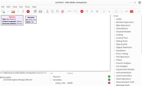 Your First Flowgraph GNU Radio