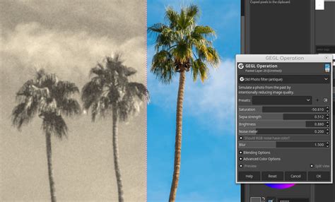 My Gegl Old Photo Filter Got A Reworked Graph Update That Gives It More